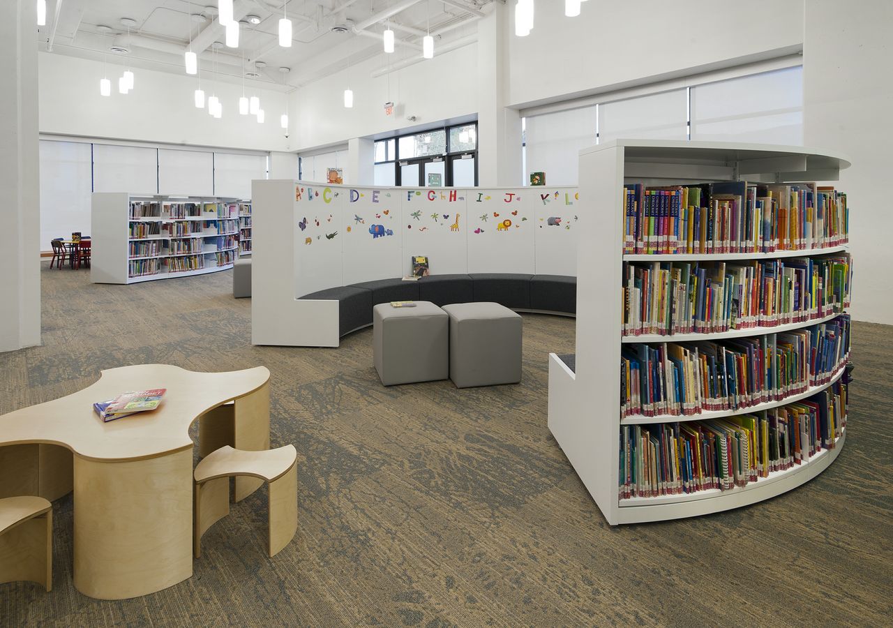 High-technological and zone divided library in Coquitlam